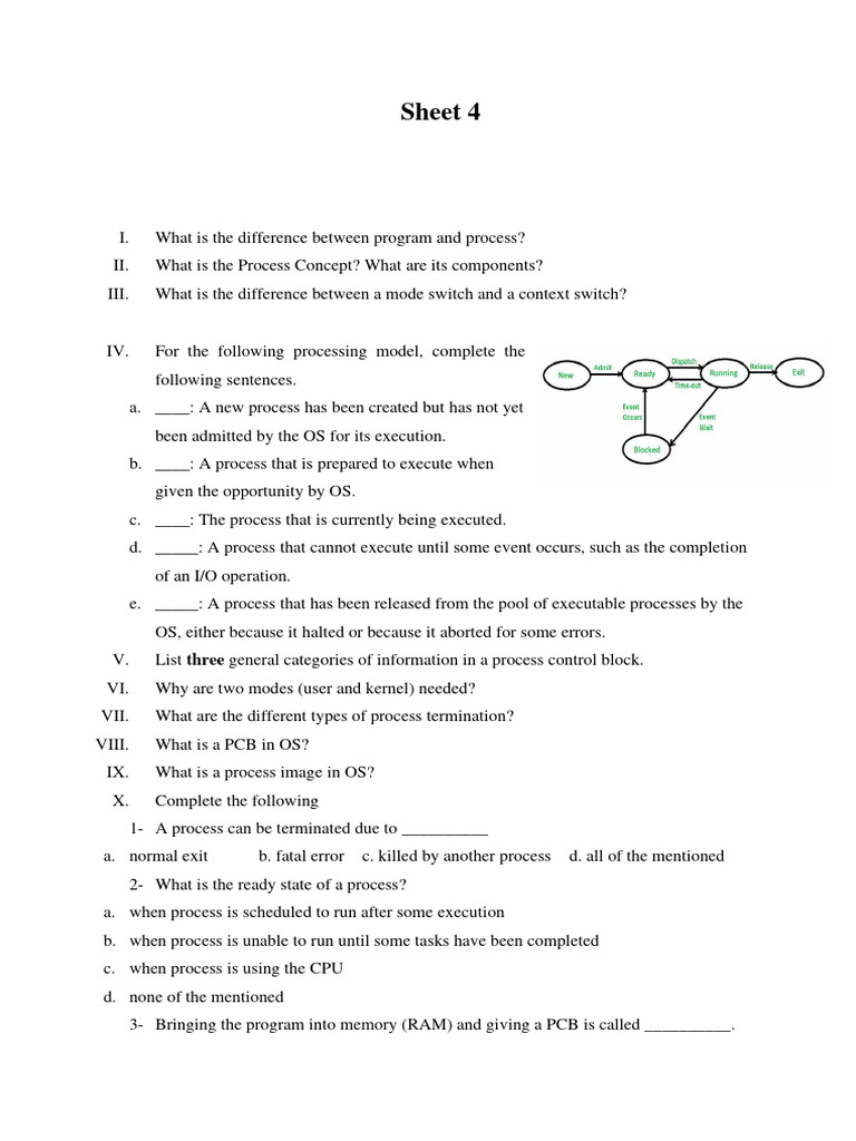 OS Process Management Basics | PDF | Process (Computing) | Operating System