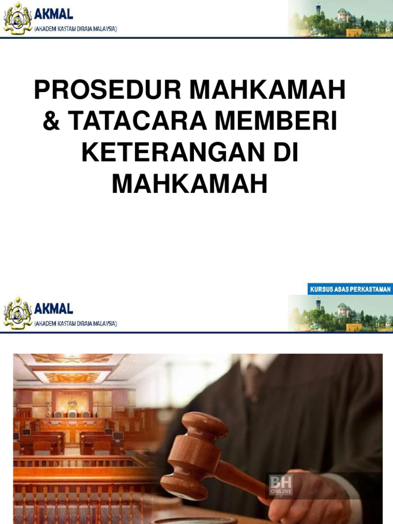 Prosedur Mahkamah Dan Tatacara Memberi Keterangan | PDF