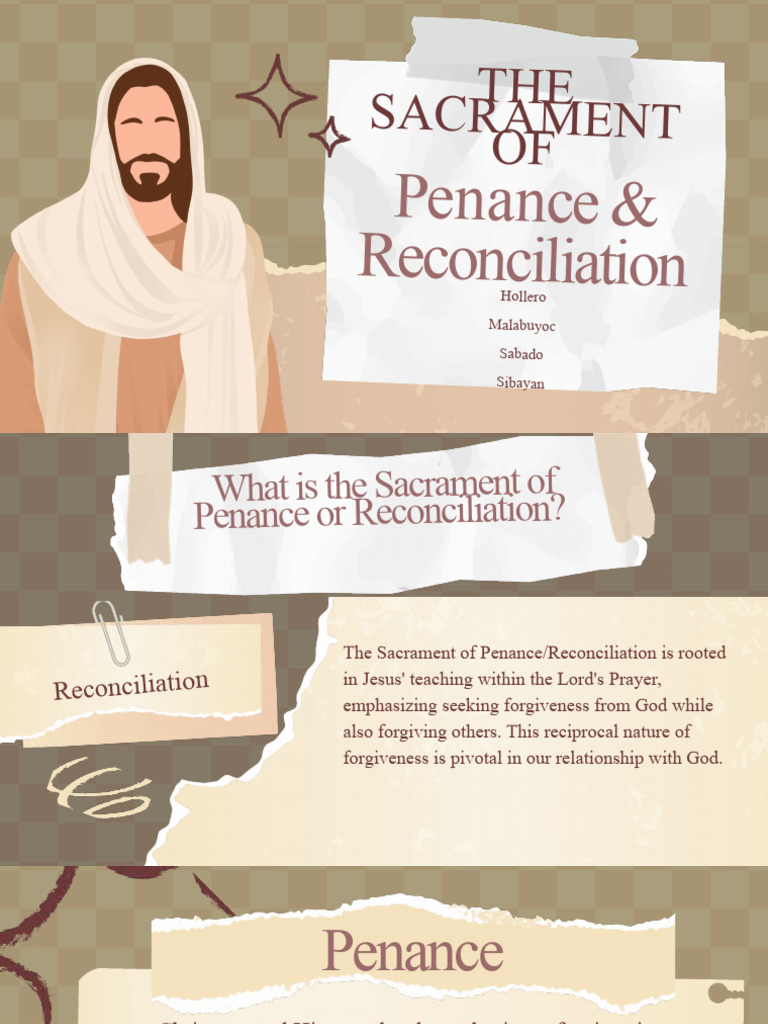 Sacrament of Penance and Reconciliation | Download Free PDF ...