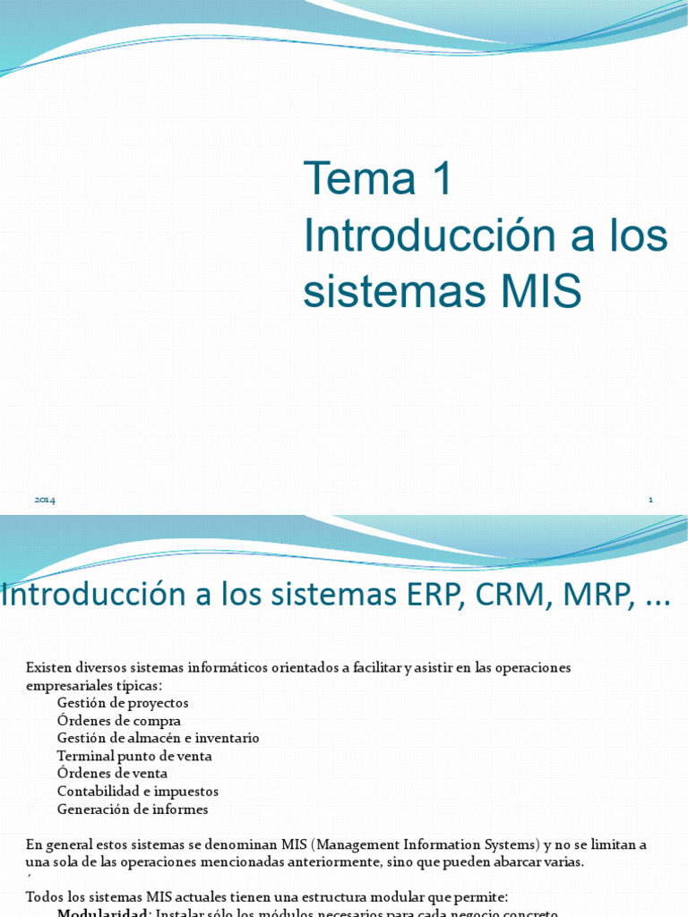 Tema 01b Introduccion | PDF | Planificación de recursos empresariales | Ciclo de vida del producto
