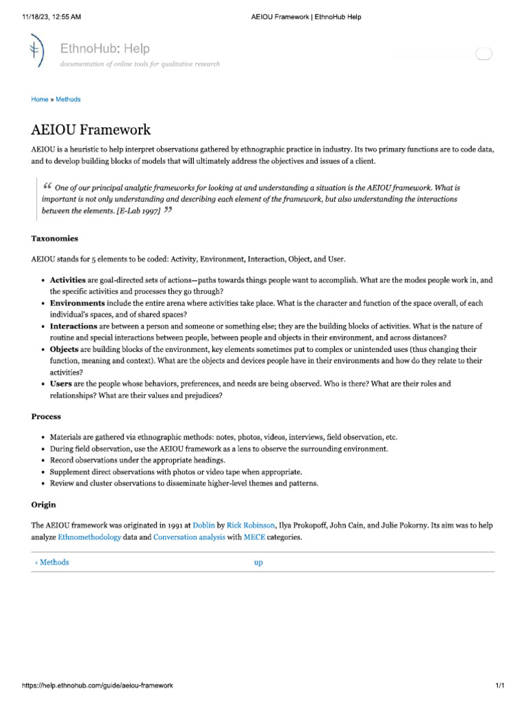 AEIOU Short | PDF