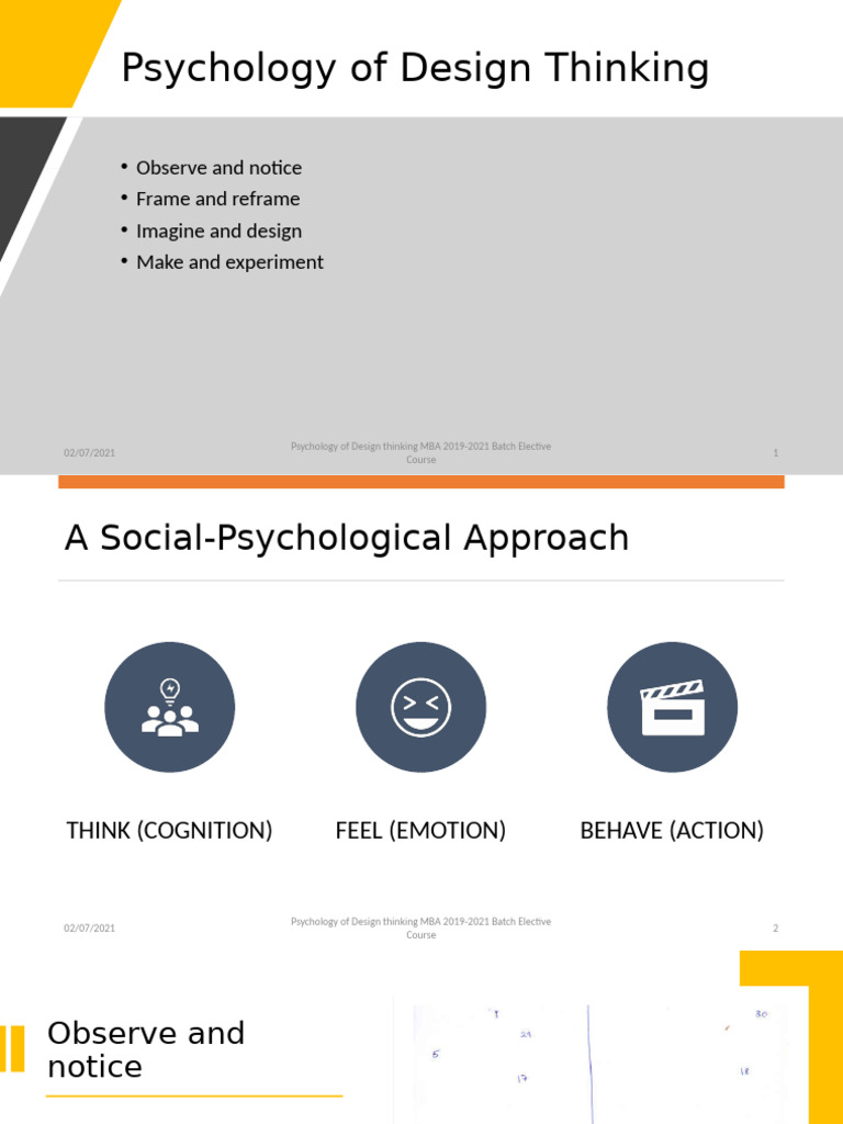Psychology of Design Thinking | PDF | Thought | Design Thinking