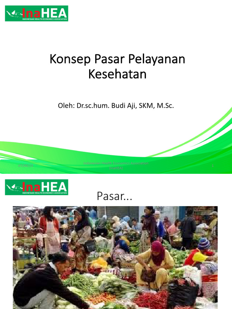 4. Konsep Pasar Pelayanan Kesehatan | PDF | Economics | Health Economics