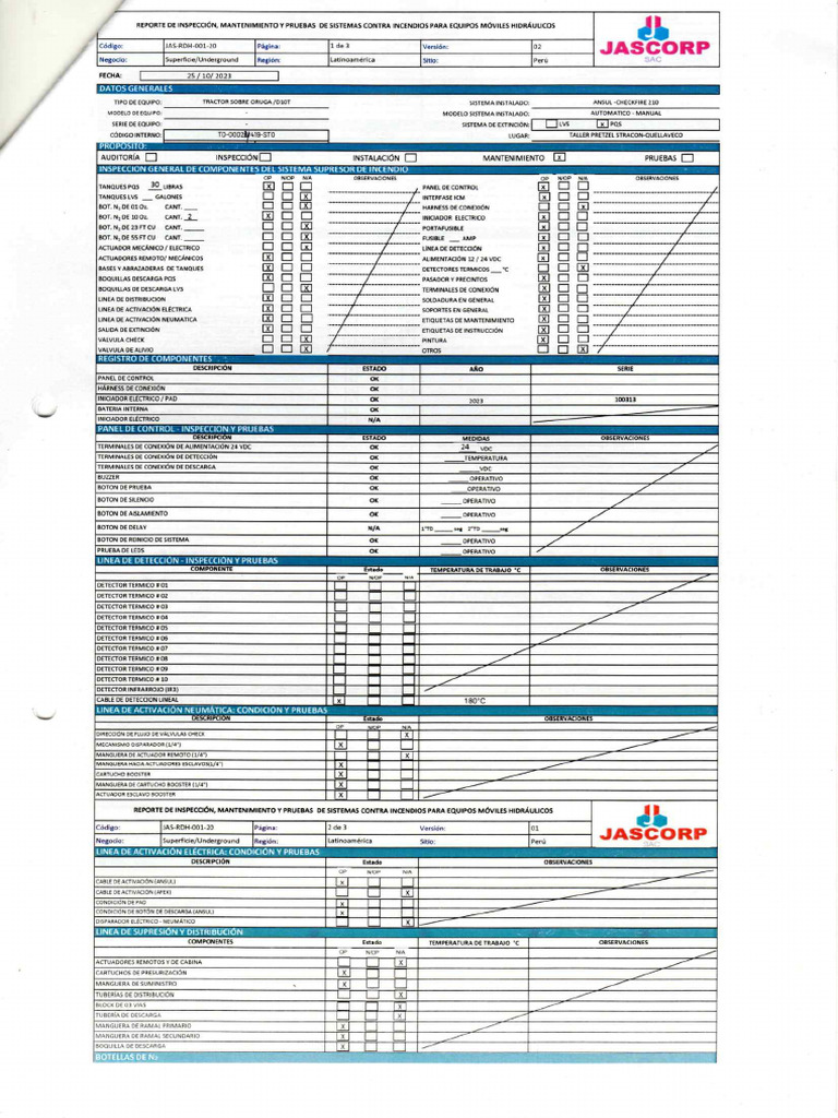 Reporte de Terminación To-00024 | PDF