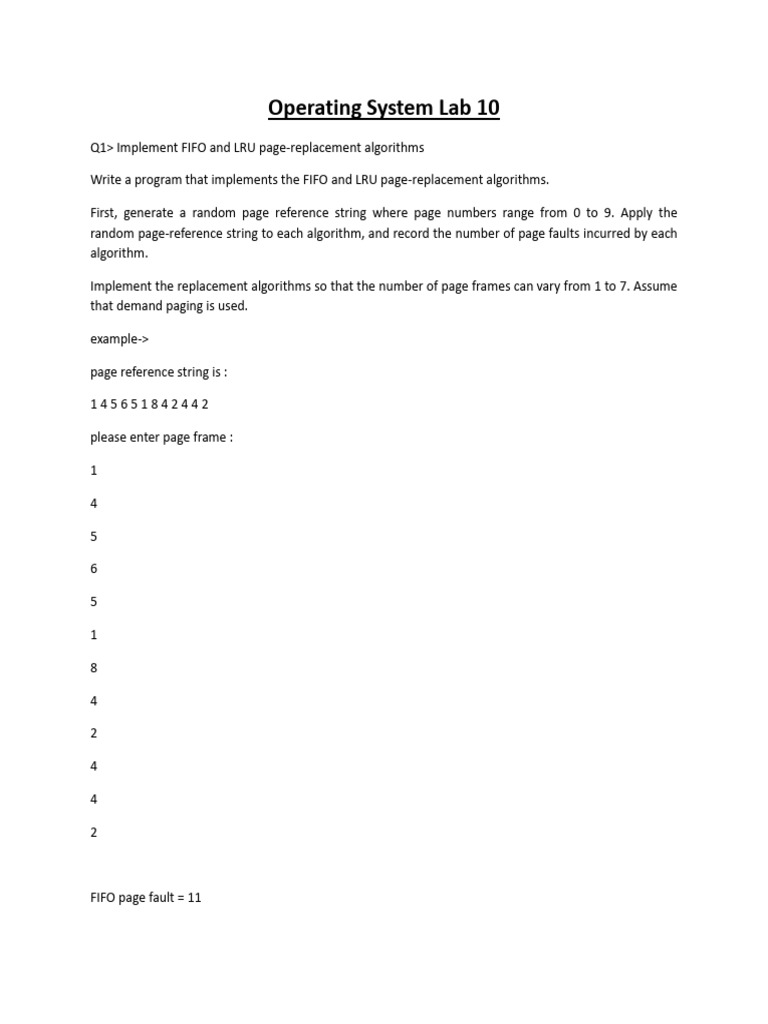 Os Lab Assignment 10 Pdf Pointer Computer Programming Computer Programming 