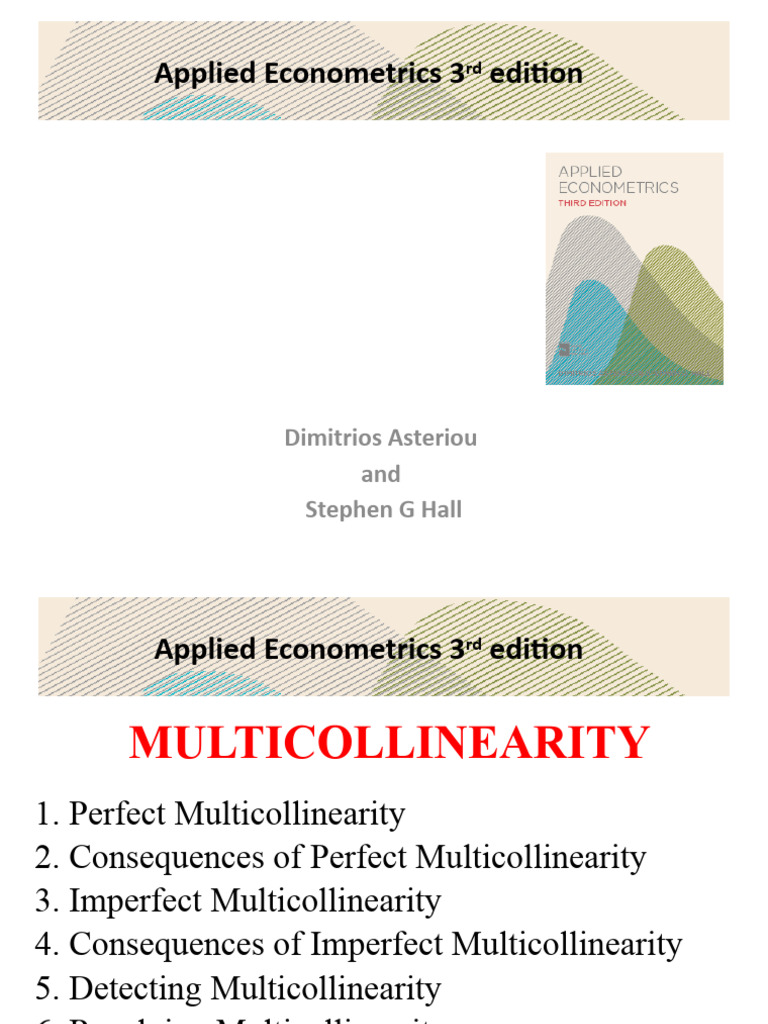 5 Multicolinearity | PDF | Multicollinearity | Econometrics