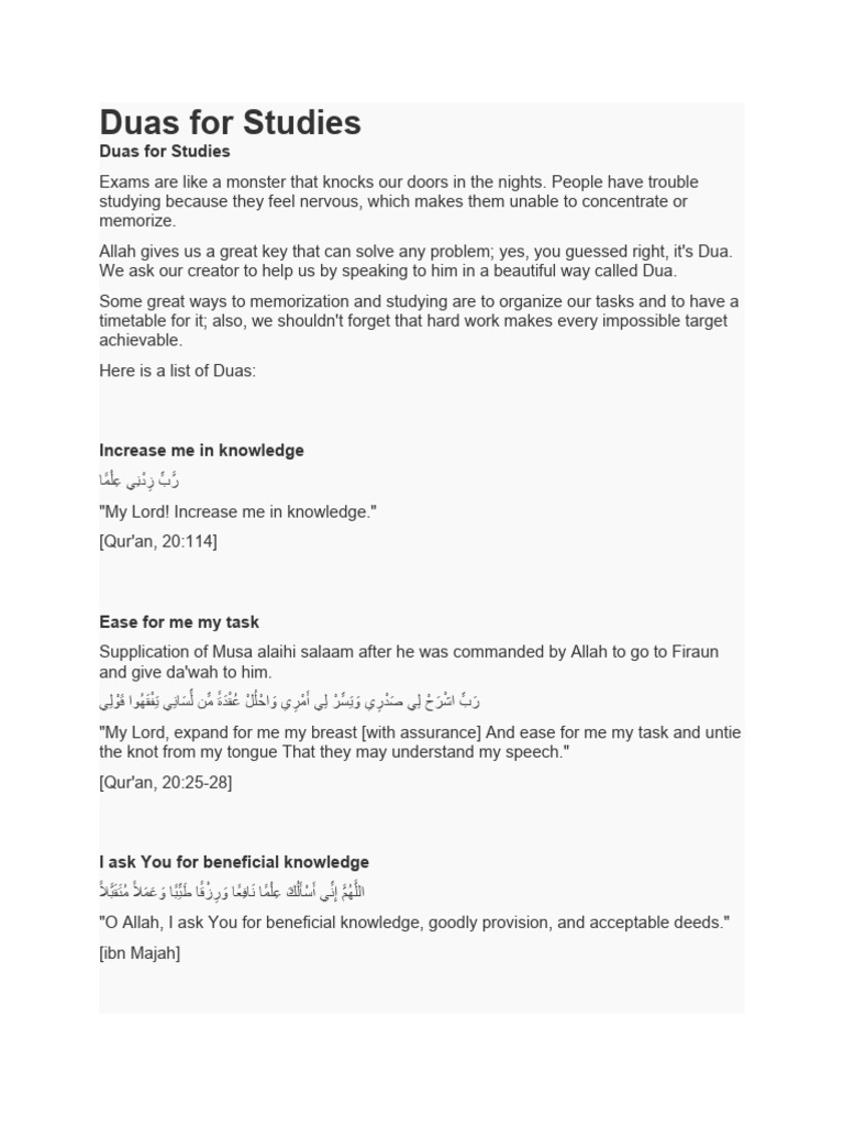 Common Duas | PDF | God In Islam | Gratitude