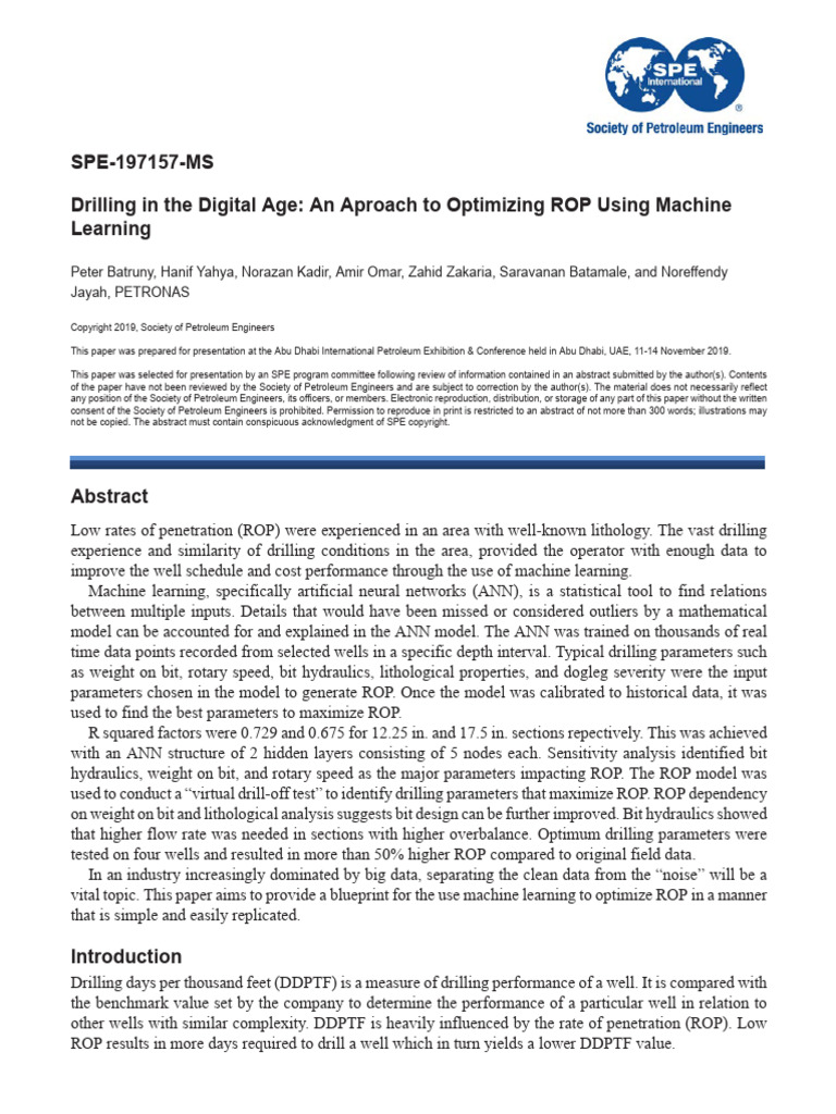 Drilling Optimization | PDF | Artificial Neural Network | Machine Learning