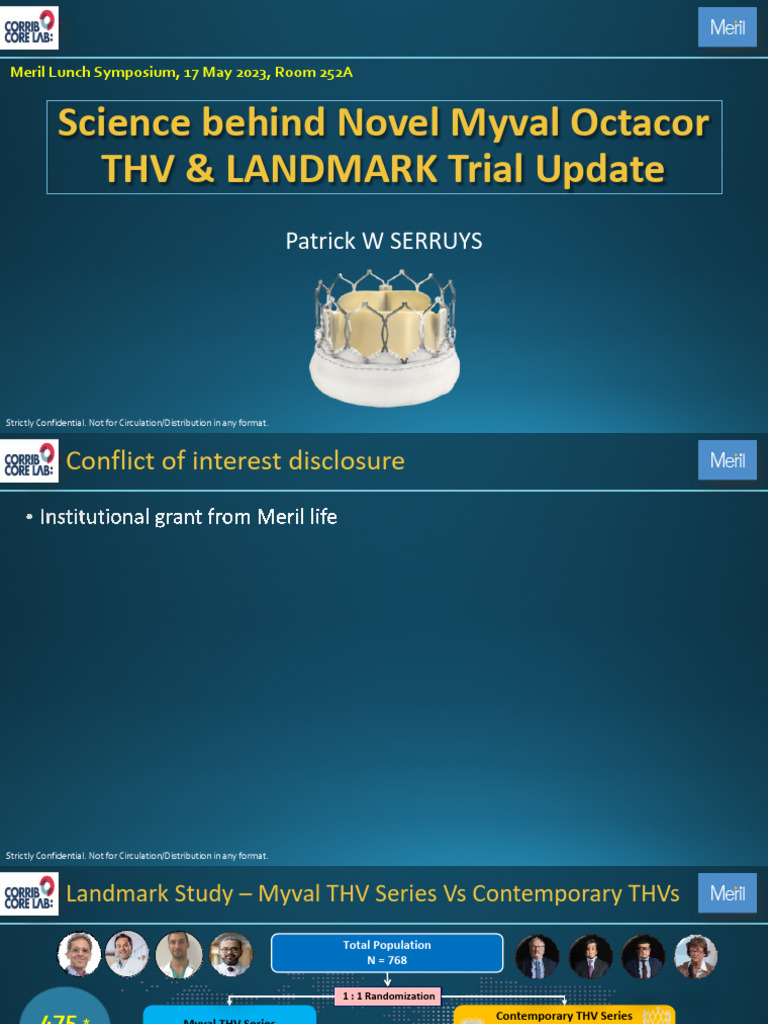 P. W. Serruys - Myval Octacor | PDF | Heart Valve | Aorta