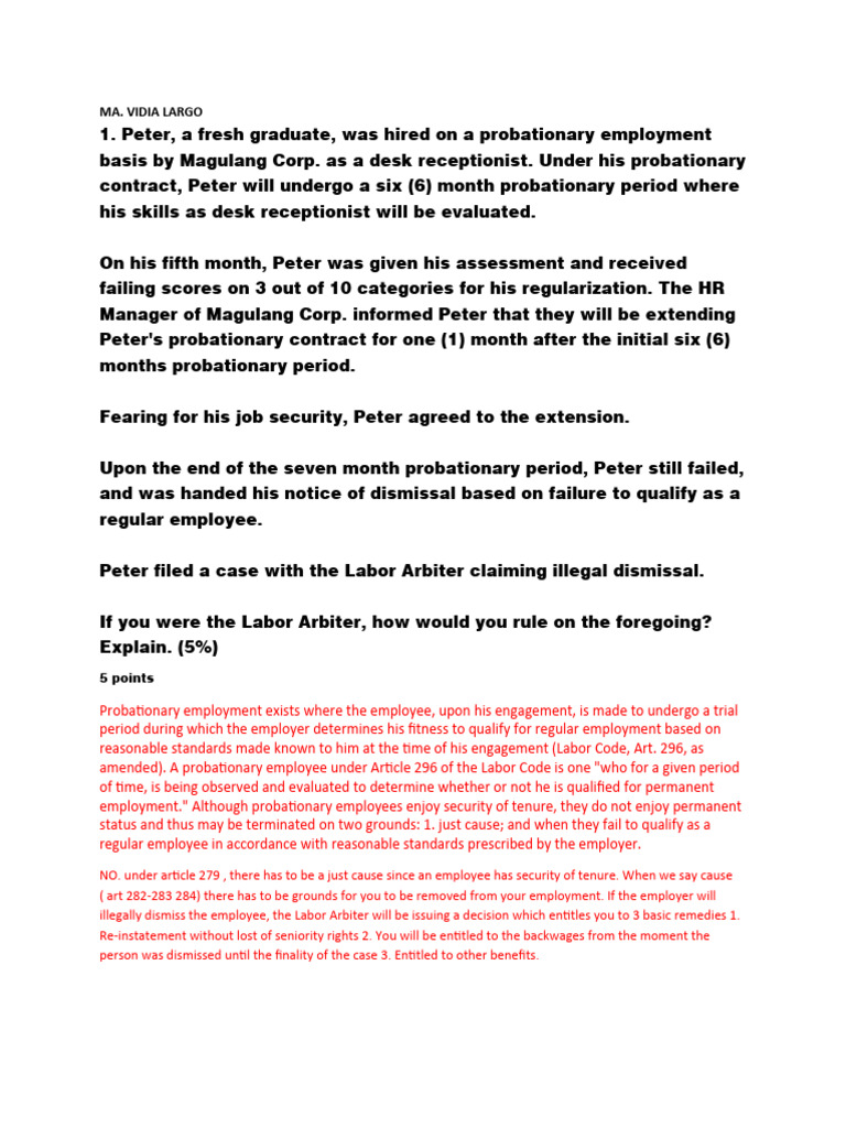 Ma - Vidia Largo | PDF | Employment | Strike Action