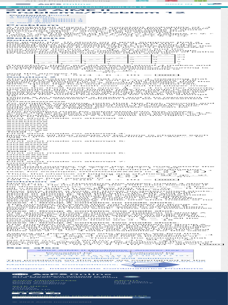 Art of Problem Solving | PDF | Numbers | Mathematical Concepts