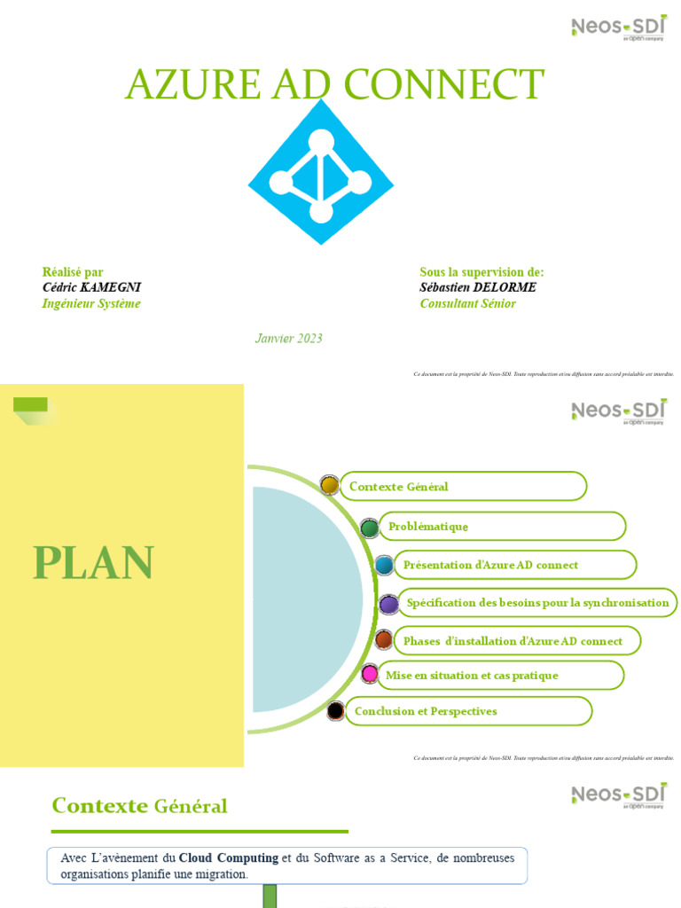 Azure Ad connect presentation | PDF | Certificat électronique ...