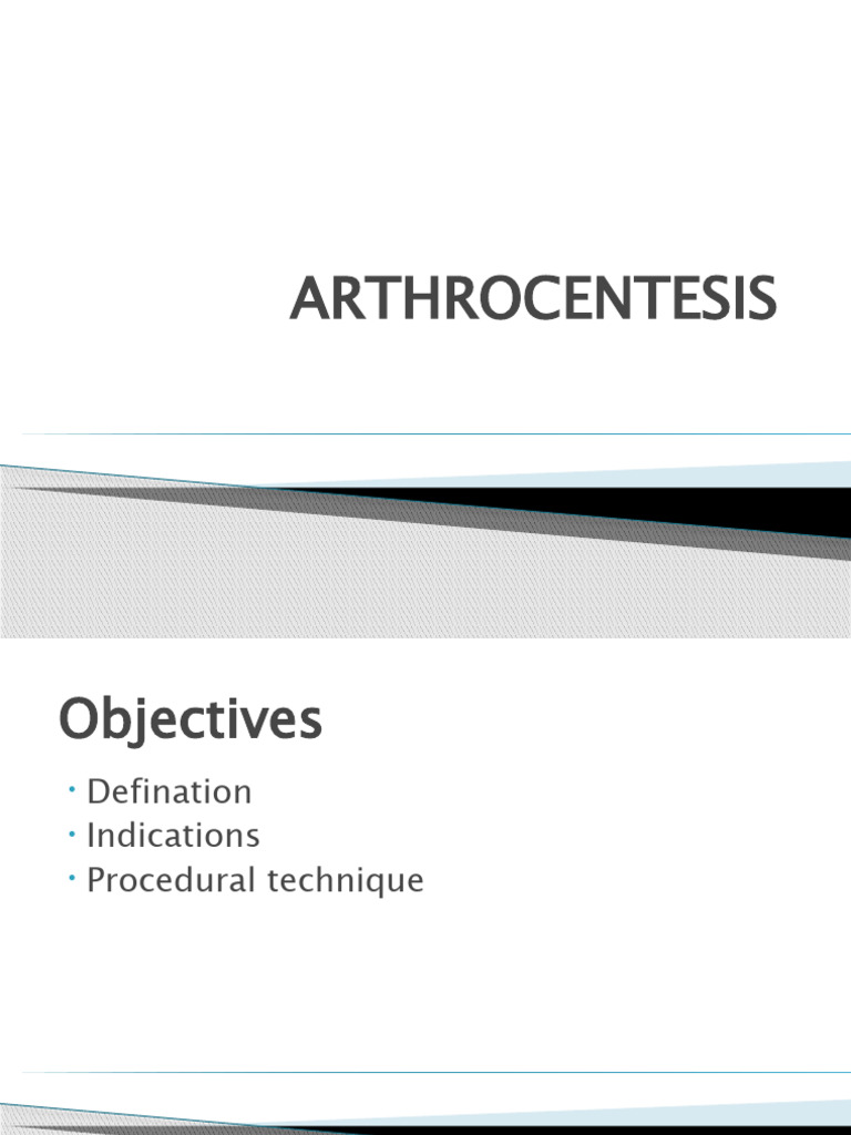 ARTHROCENTESIS | PDF | Radiography | Bone