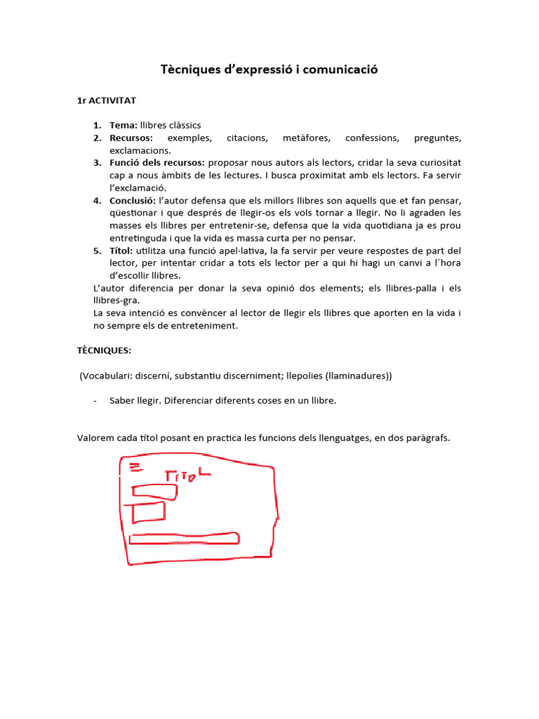 Tècniques D'expressió | PDF