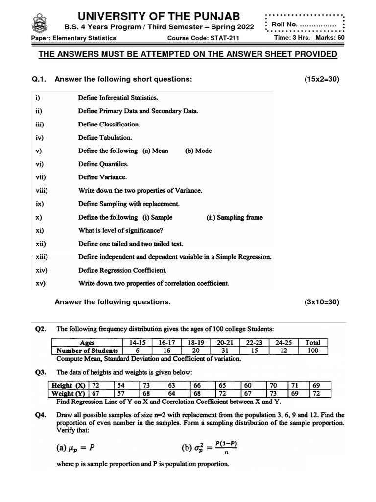 P2022_STAT-211 | PDF