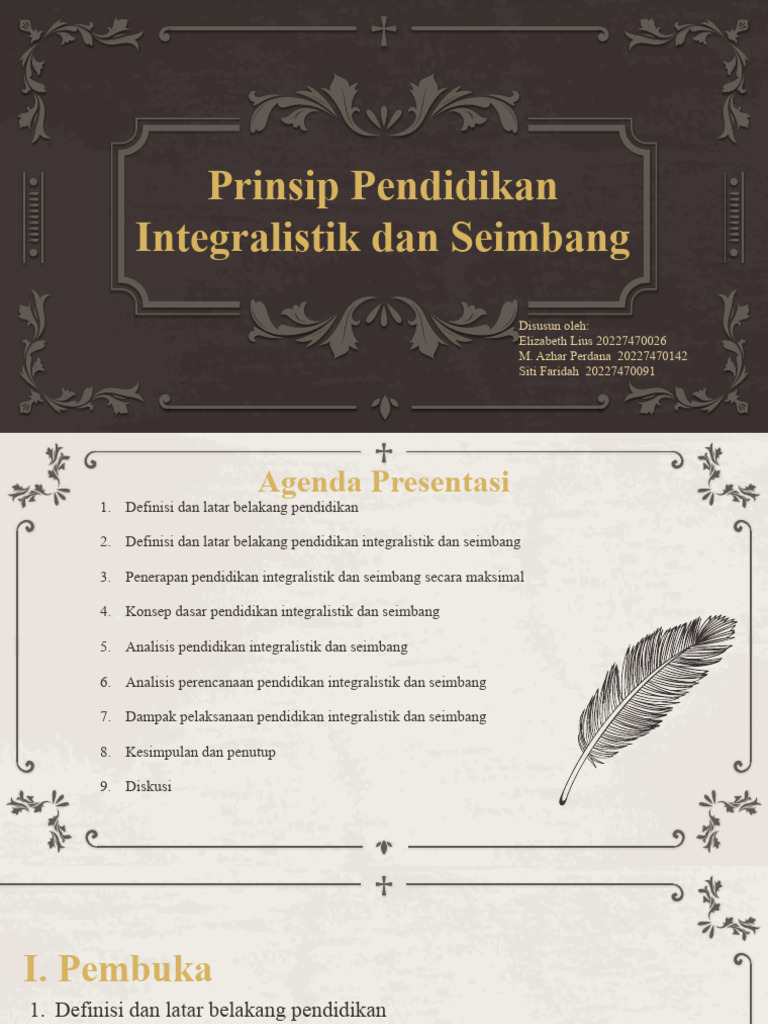 Kelompok 5 - Prinsip Pendidikan Integralistik Dan Seimbang | PDF ...