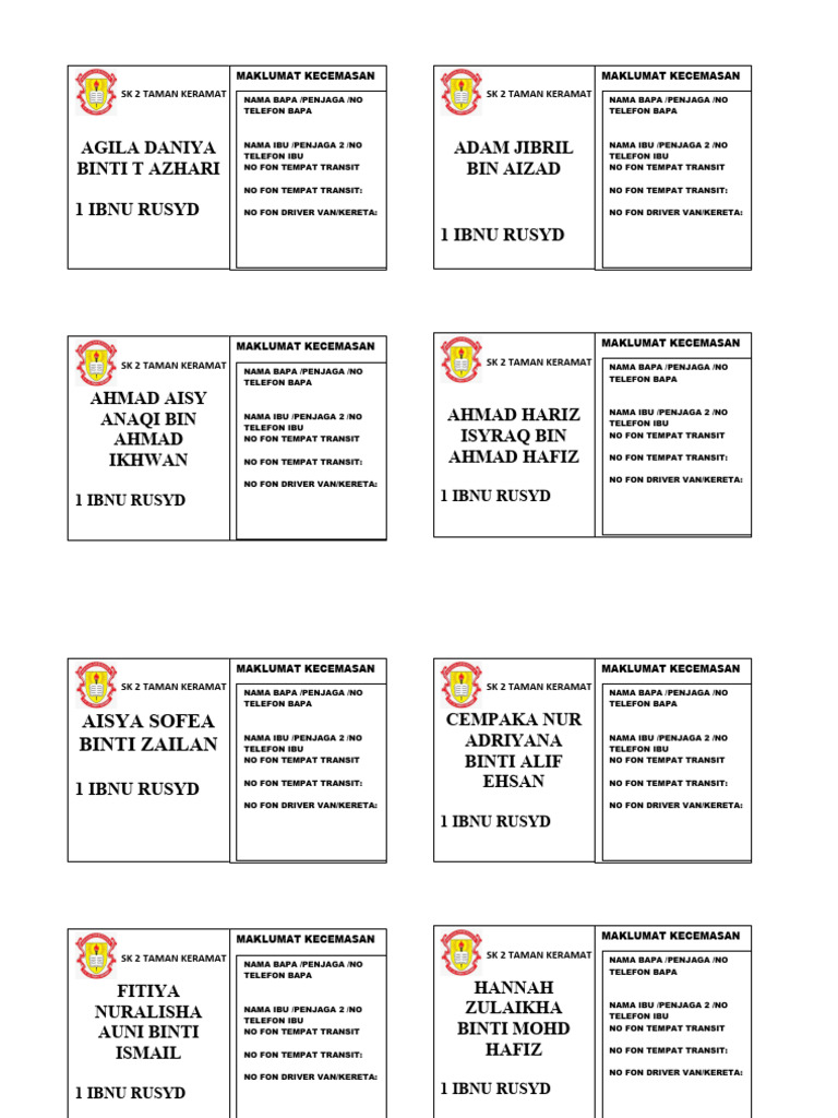 nametag sementara 2023 | PDF