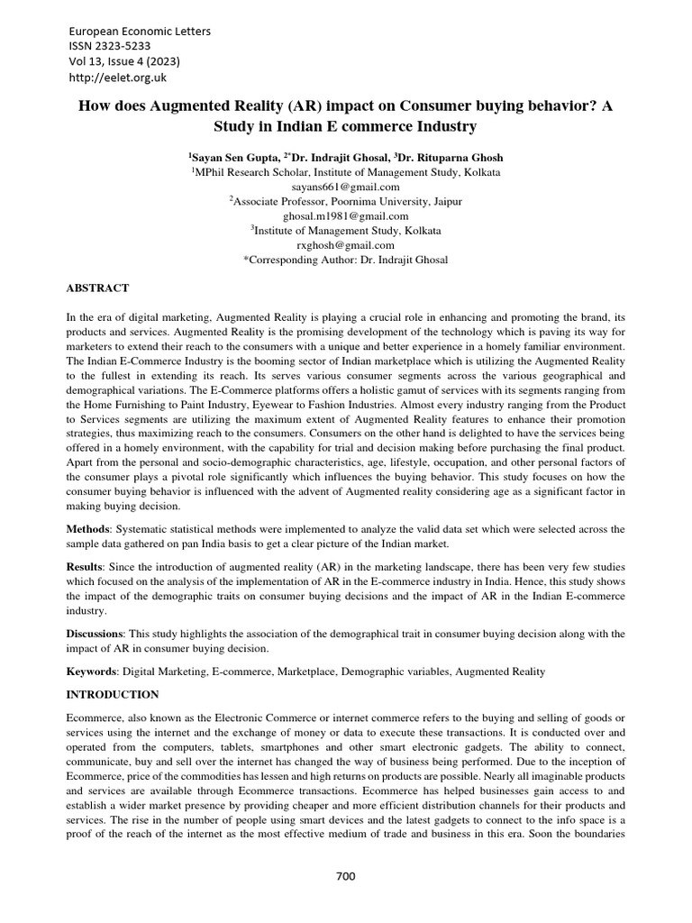 02 How Does Augmented Reality (AR) Impact On Consumer Buying Behavior | Download Free PDF ...