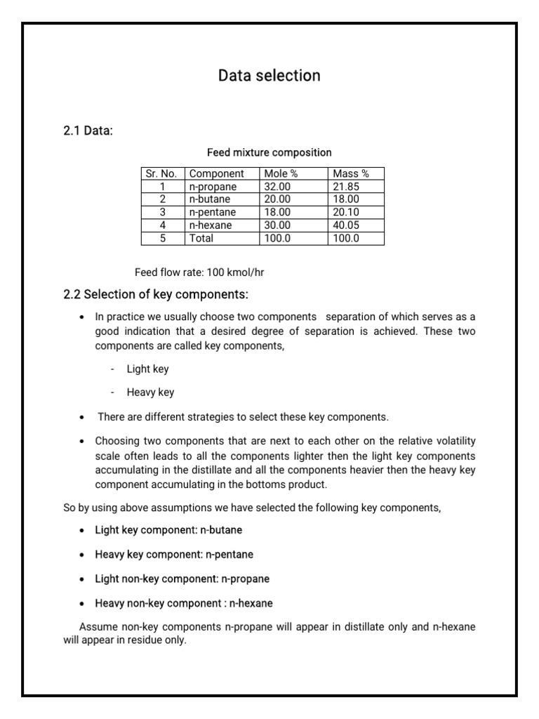 2 Data Selection Pdf Hydrocarbons Chemical Substances
