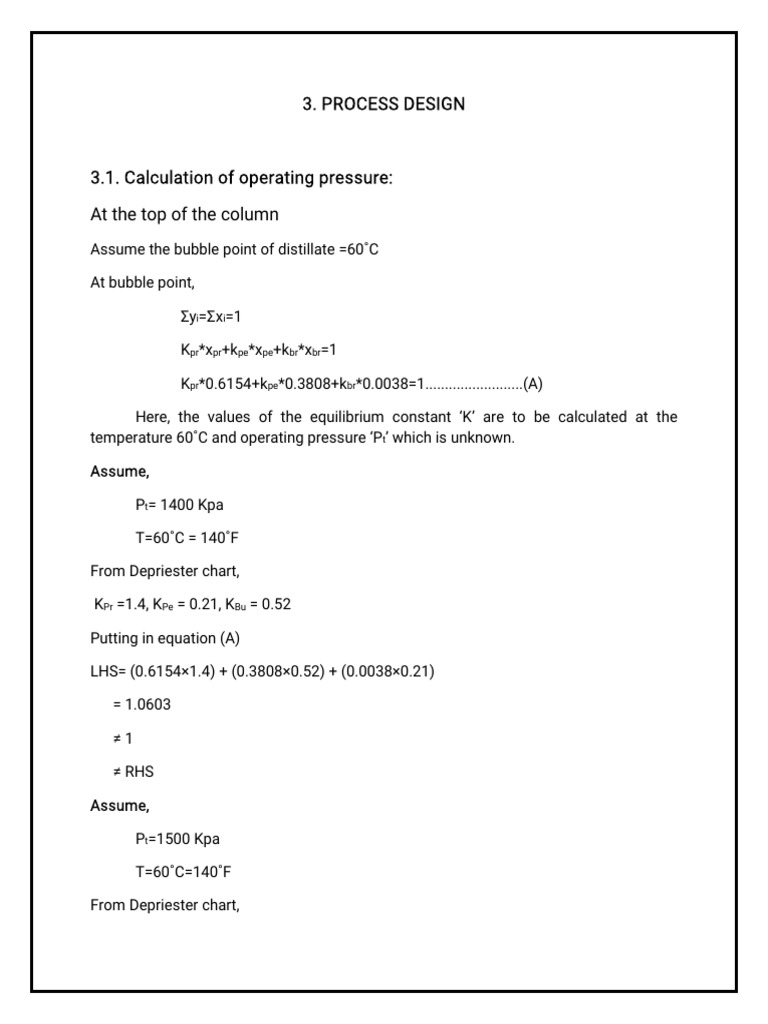 3.process design | PDF | Fuels | Chemical Compounds