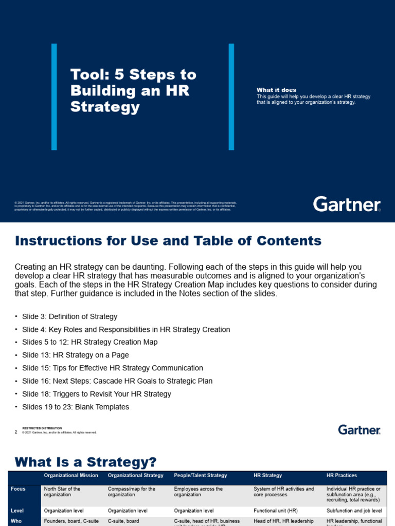 5 Steps to Effective HR Strategy | PDF | Strategic Management | Goal