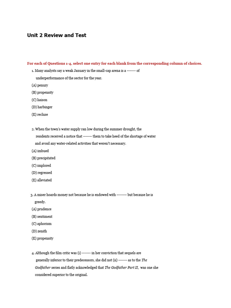 Unit 2 Review and Test | PDF | Spider | Spider Web