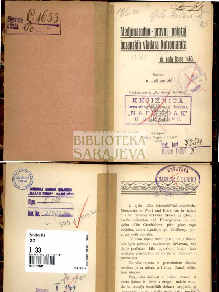 Jablanovic Međunarodno-Pravni Položaj Bosanskih Vladara Kotromanića ...