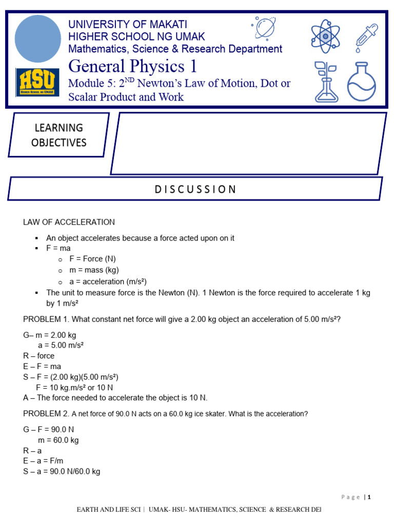 Module 5 | PDF | Force | Weight