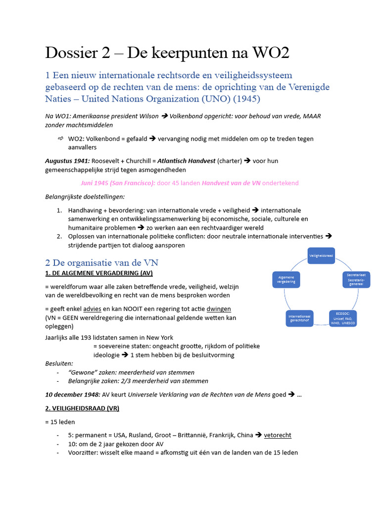 Dossier 2 - de Keerpunten Na WO2 | PDF