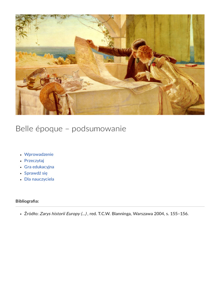 Belle Epoque - Podsumowanie | PDF