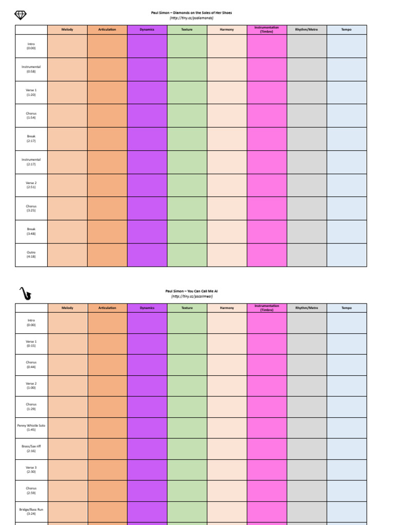 Paul Simon - Elements Grid | PDF