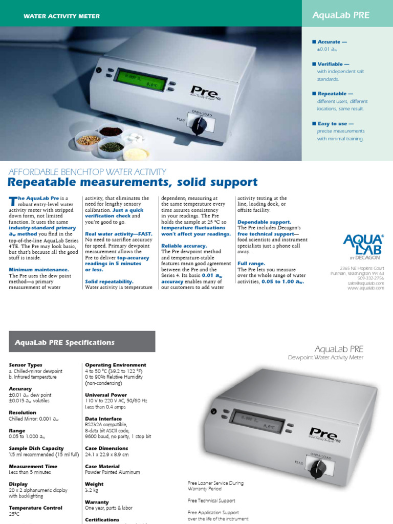 Brochure Pre | PDF | Accuracy And Precision | Metrology