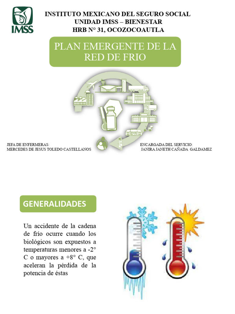 Red de Frio | PDF | Refrigerador | Temperatura