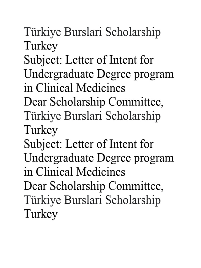 Türkiye Burslari Scholarship | PDF | Undergraduate Education | Academic ...