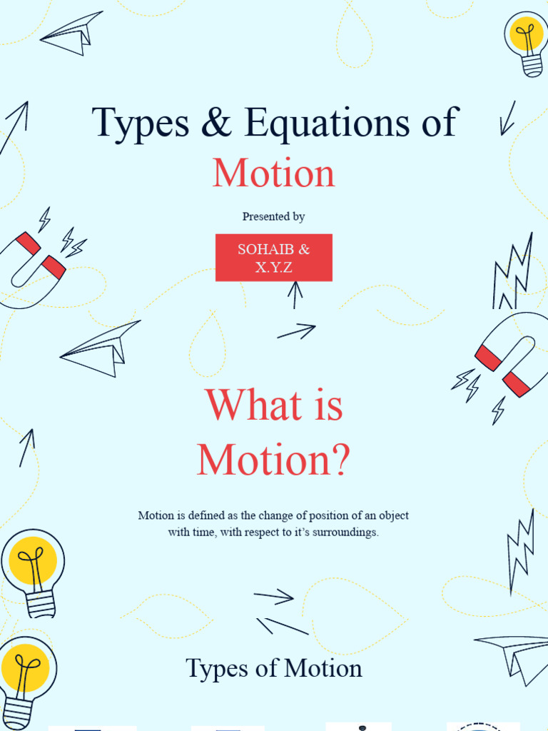 Types and Equations of Motion | PDF | Acceleration | Velocity