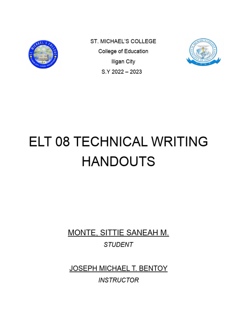 St. Michael's College Writing Handouts | PDF | Social Science | Art