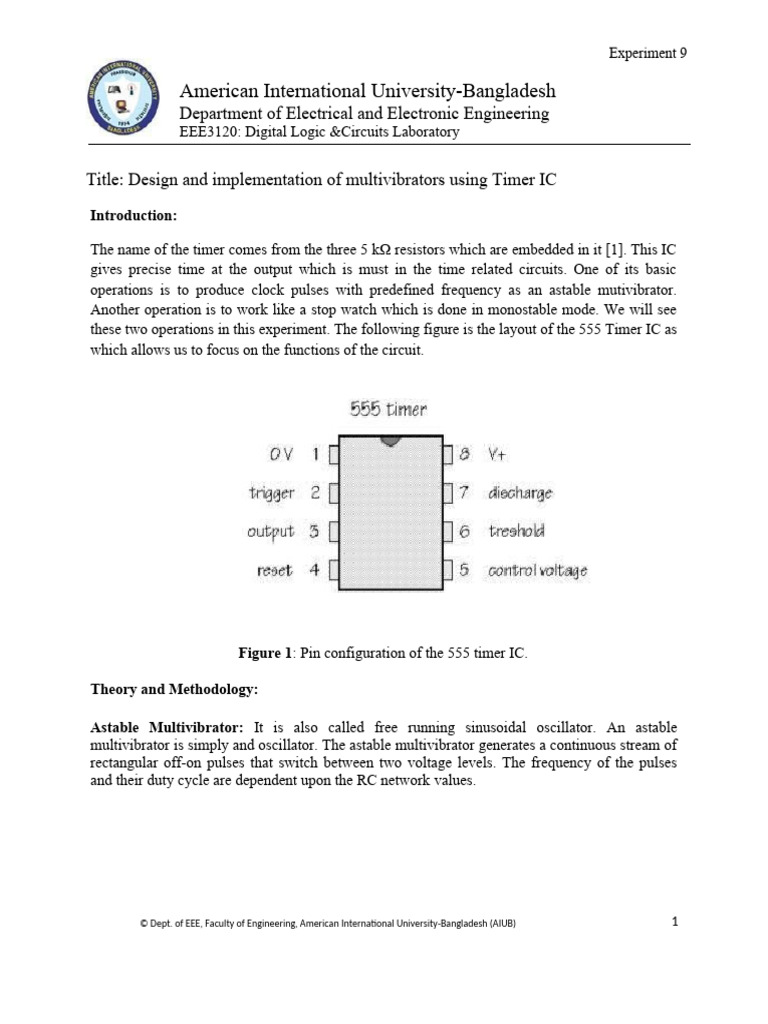 DLC LAB 09 Fall 2023 Student Manual | PDF | Electrical Engineering ...