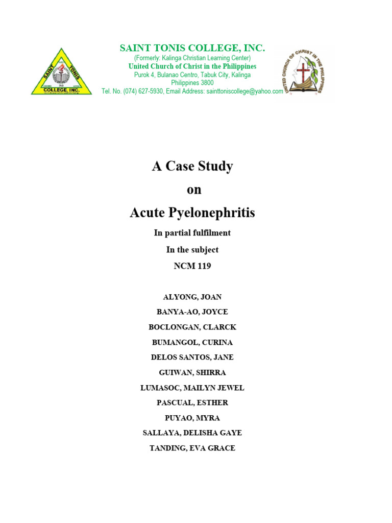 Final Case Study 3rd Edition | PDF | Urinary Tract Infection | Health Sciences