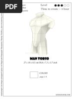 Ben's Paper Puppets - Jeffy Paper Puppet Template © Ben Stanley 2024 | PDF