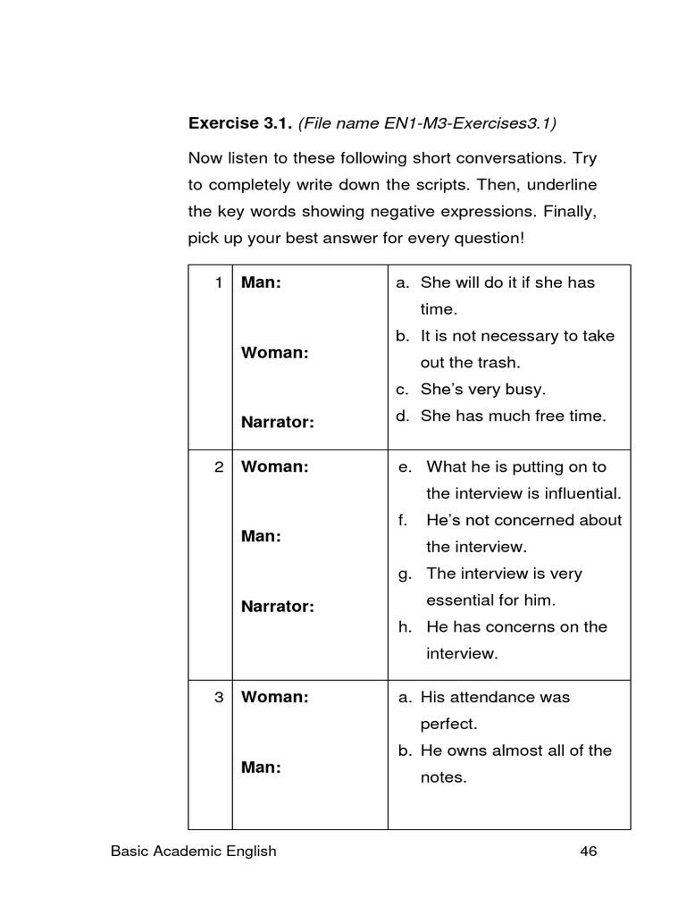 Modul Meeting 3 - BASIC ACADEMIC ENGLISH | PDF | English Language