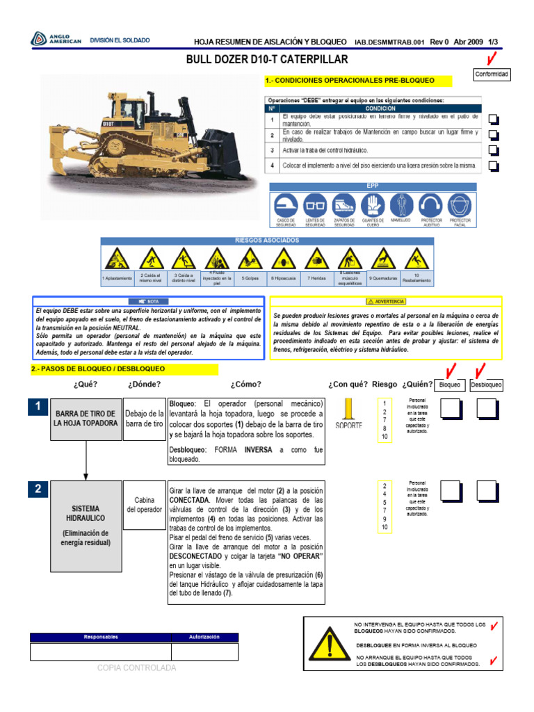 Bull Dozer D10-T Caterpillar | PDF | Ingeniería mecánica | Bienes ...