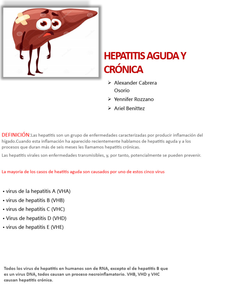 Hepatitis Aguda y Crónica: Definición y Causas | PDF | Hepatitis ...