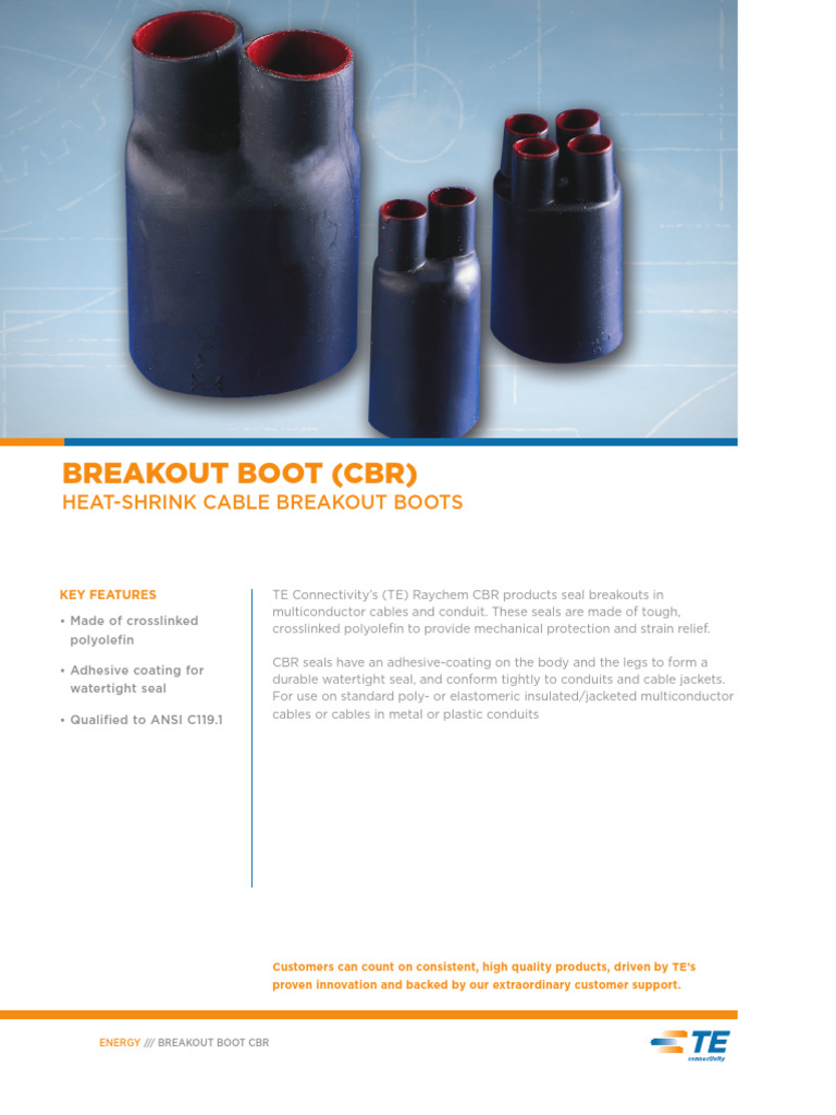 Breakout Boot (CBR) : Heat-Shrink Cable Breakout Boots | PDF ...