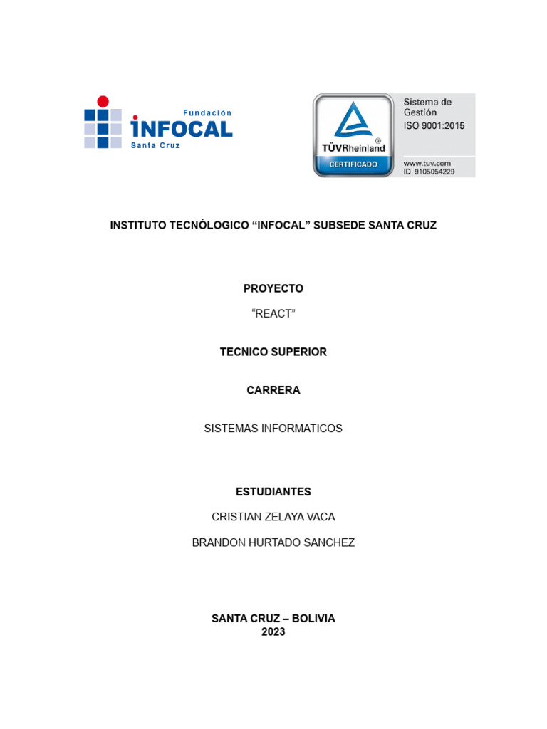 REACT | PDF | Script Java | Software del sistema