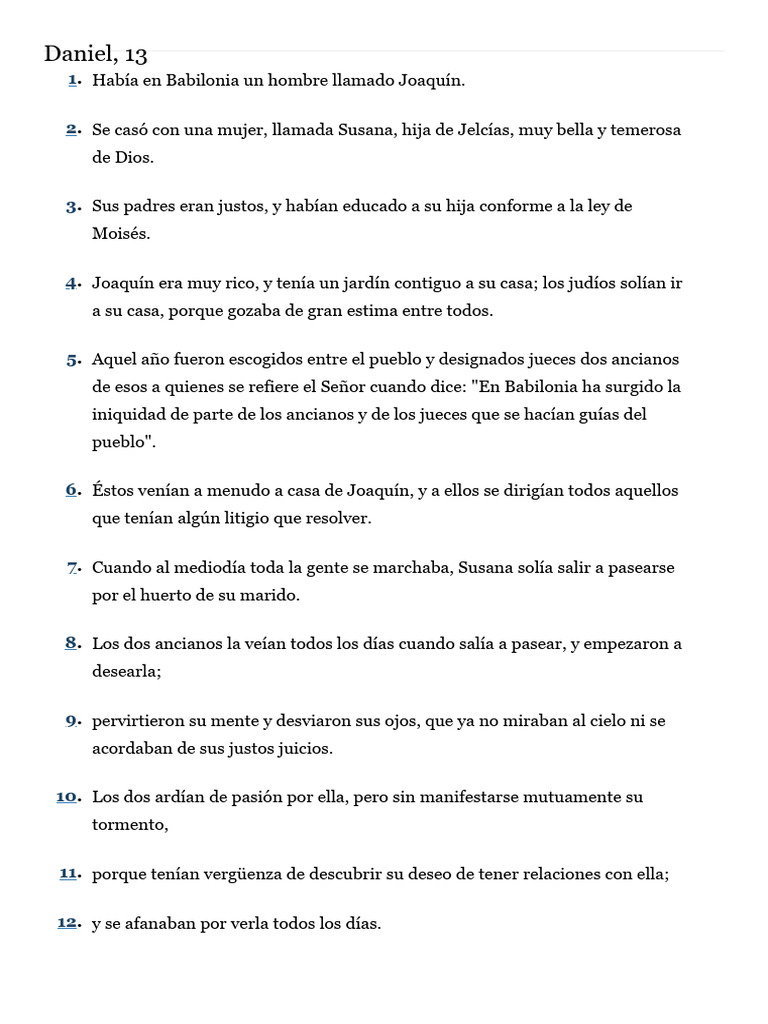 Susana - (Daniel 13) | PDF