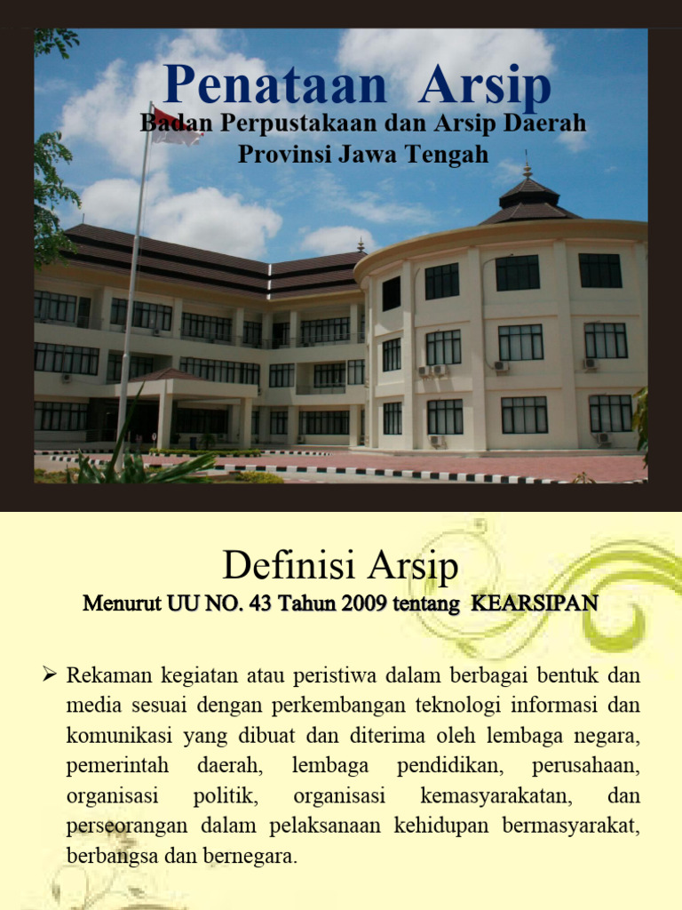Materi Penataan Arsip | PDF