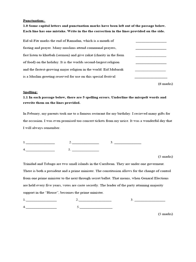English Revision Paper | PDF | Decomposition | Soil