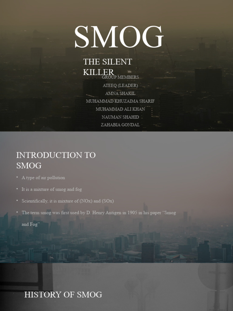 Smog New | PDF | Smog | Air Pollution