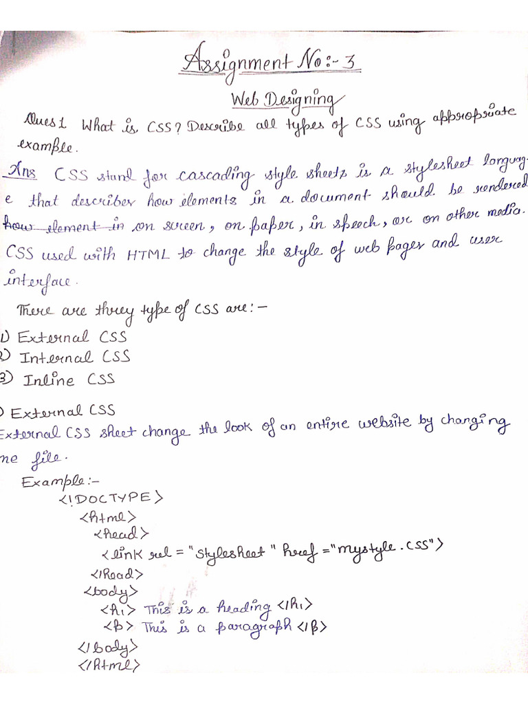 Web Design Assignment 2 | PDF