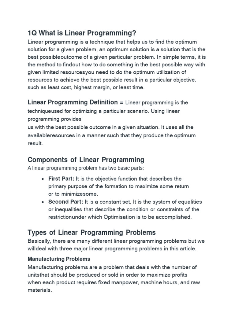 MGMT Science | PDF | Linear Programming | Mathematical Optimization